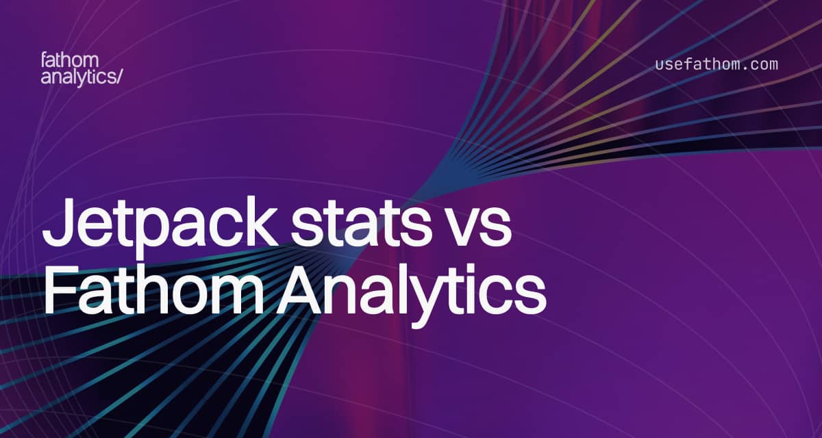 Jetpack stats vs Fathom Analytics